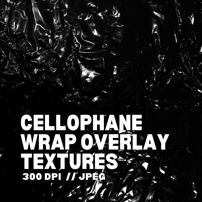 Cellophane Wrap Overlay Textures, Texture Background, Glossy Texture, Commercial Use, Digital ...