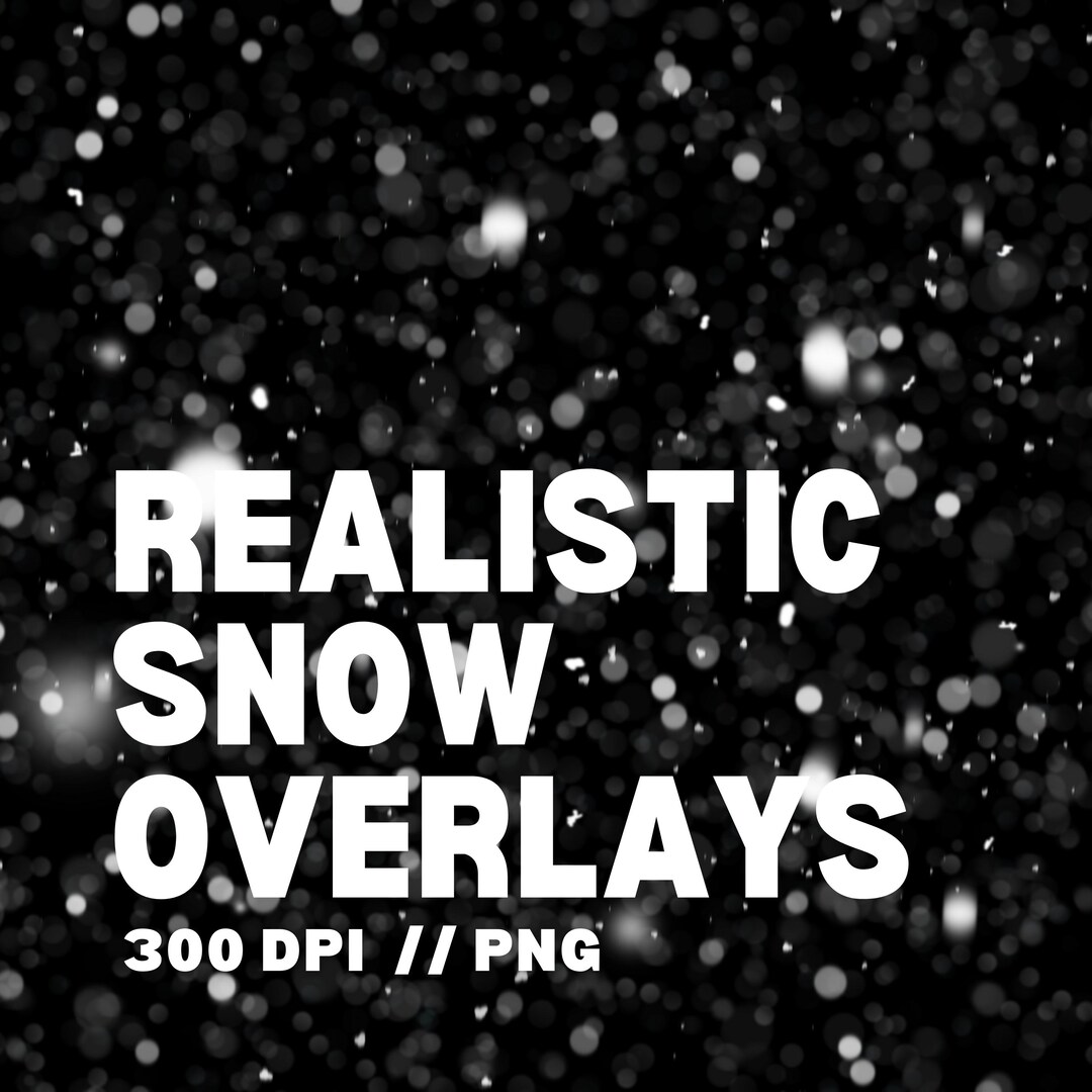 Realistic Snow Overlays, Winter Textures, Snowfall Effects, Winter ...