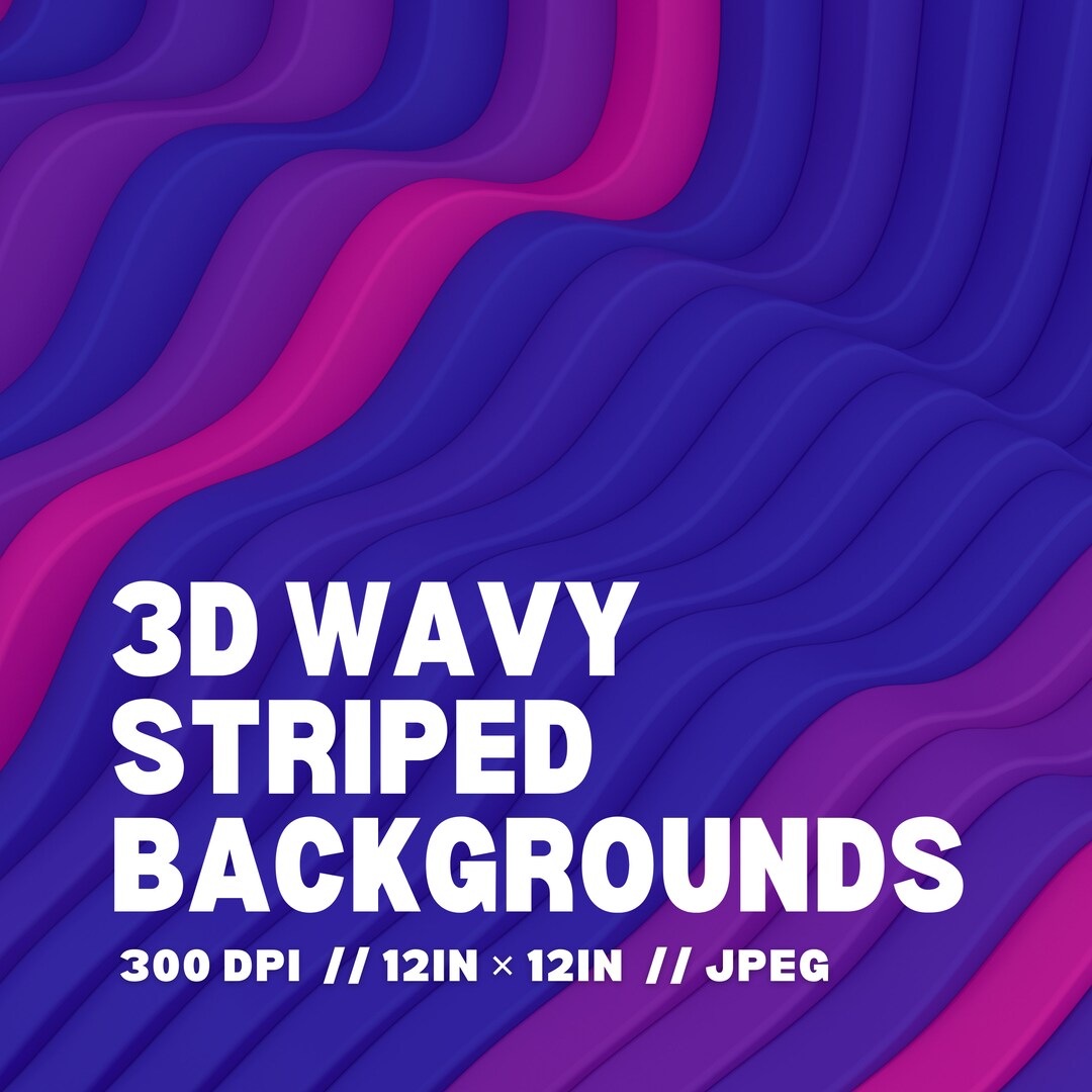 3D Wavy Striped Backgrounds, Line Background, Wavy Lines, Wavy ...