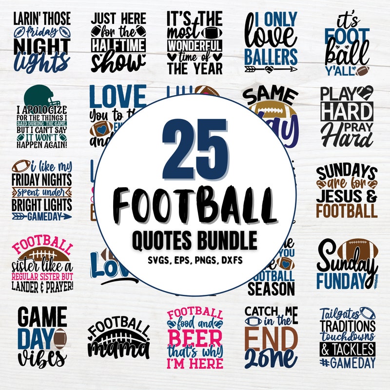 Football Sayings Svg - Etsy