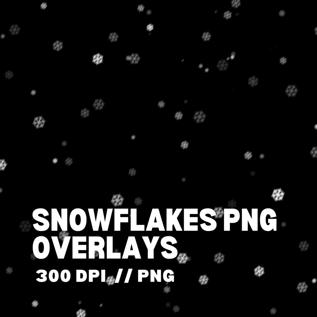 Snowflakes PNG Overlays, Overlays, Winter Overlays, Snow Overlays ...
