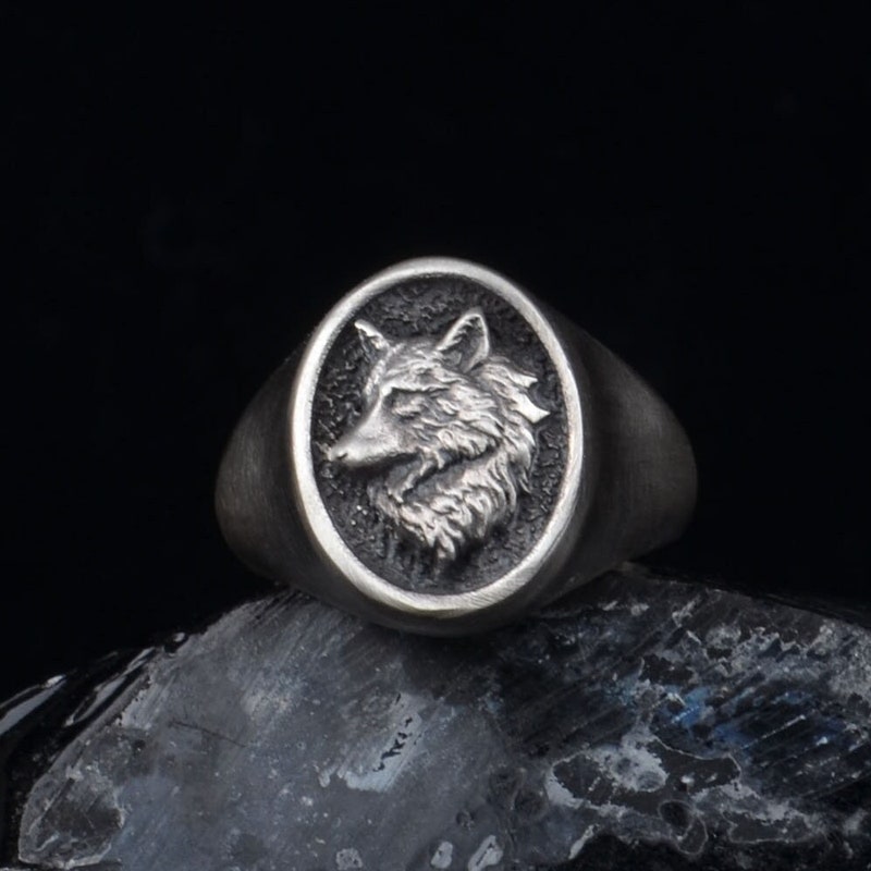 Wolf Ring Men - Etsy