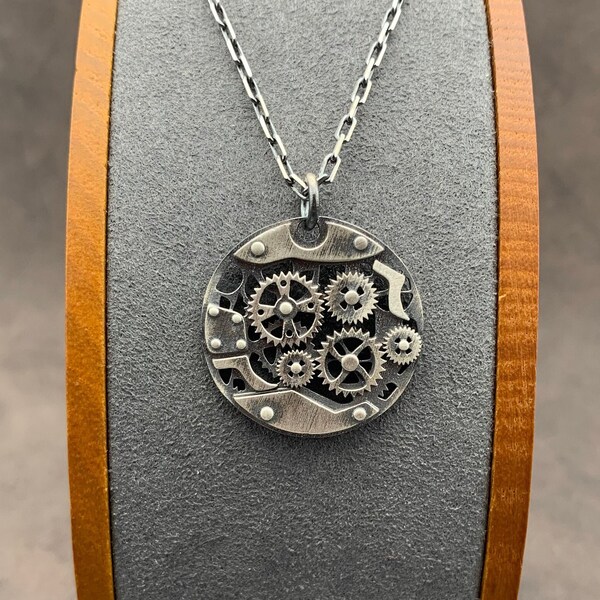 Clock Necklace - Etsy