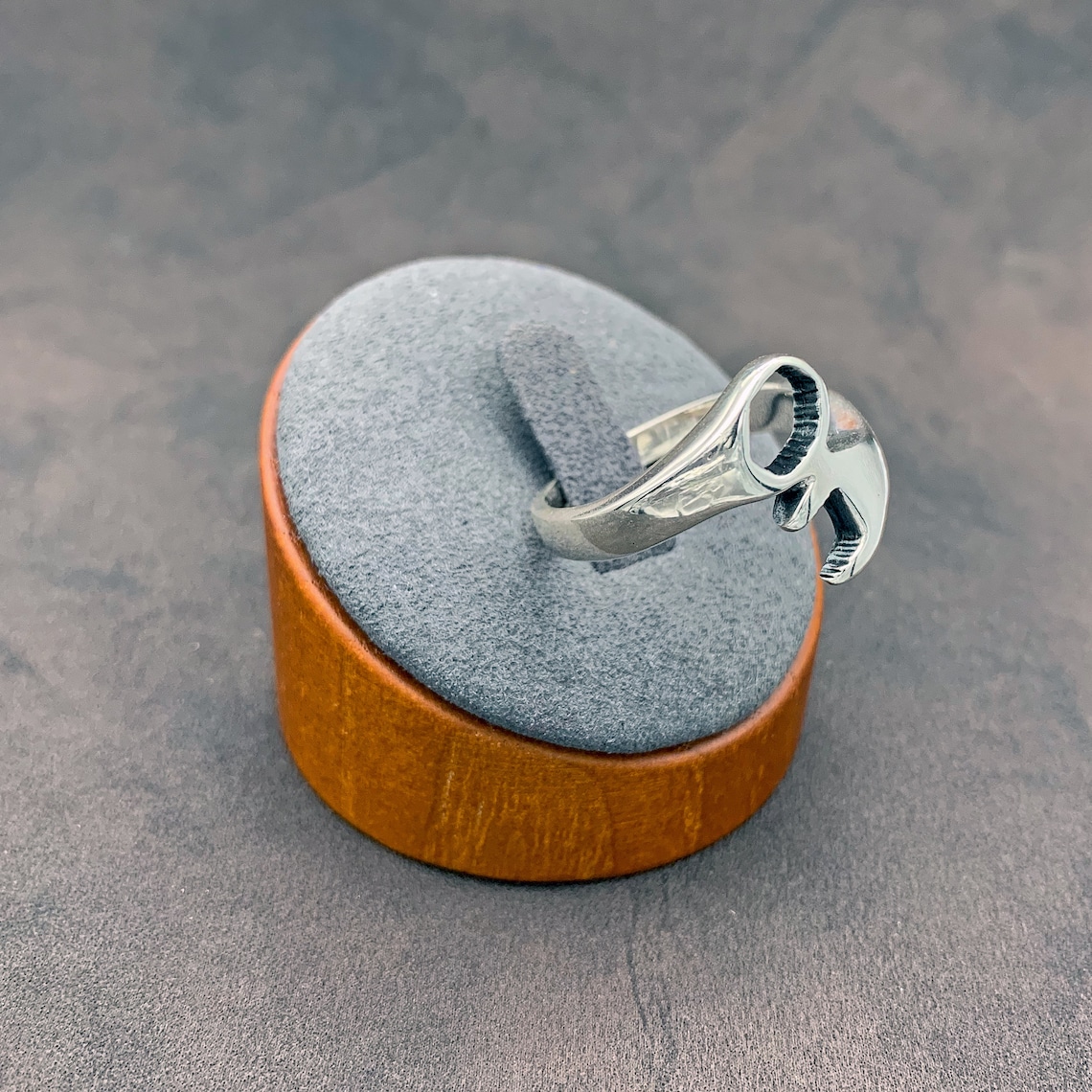 925 Sterling Silver Biker Mechanic Wrench Tool Men's Ring. Silver ...