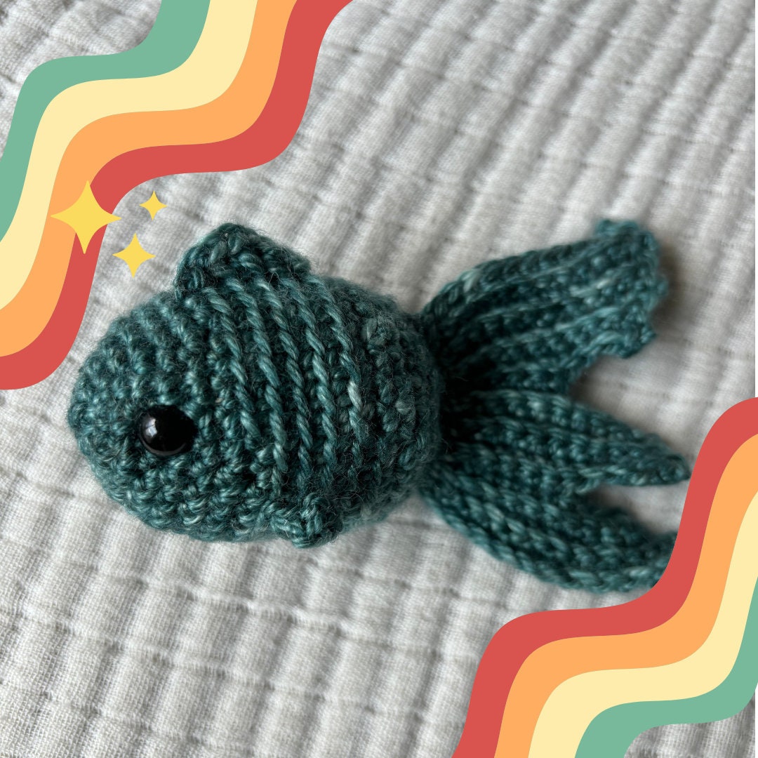 Crochet Fish Amigurumi // Finished Product Plush Crocheted Betta Fish ...