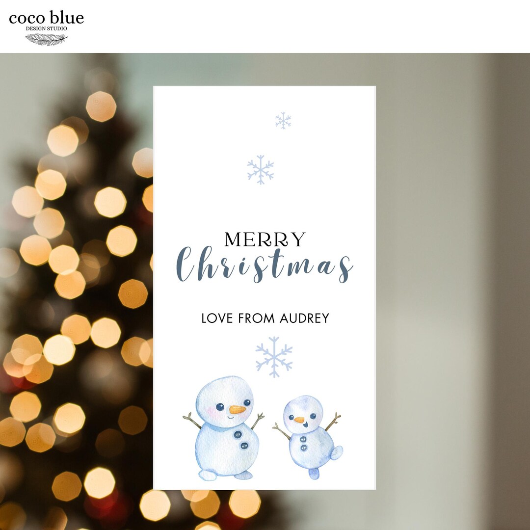 Editable Christmas Gift Tags, Christmas Gift Tags Printable, Gift Tags ...