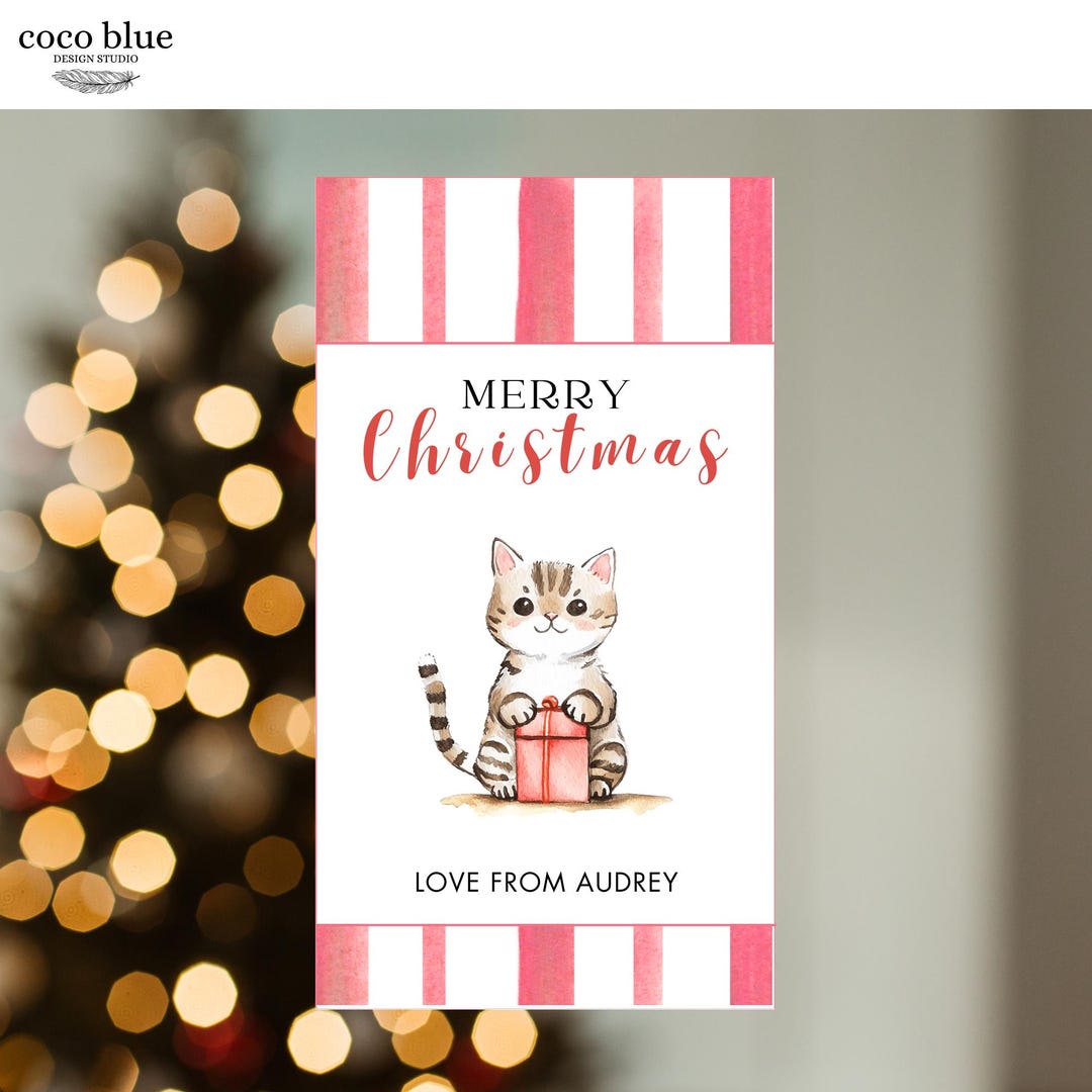 Editable Christmas Gift Tags, Christmas Gift Tags Printable, Gift Tags ...