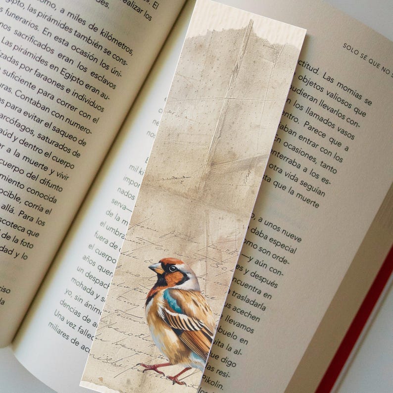 Vintage Birds Printable Bookmarks, Set of 4, Digital Download (PDF) - Etsy