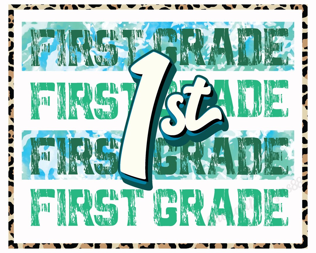 First Grade Png, 1st Grade Png, First Day of School, Back to School Png ...