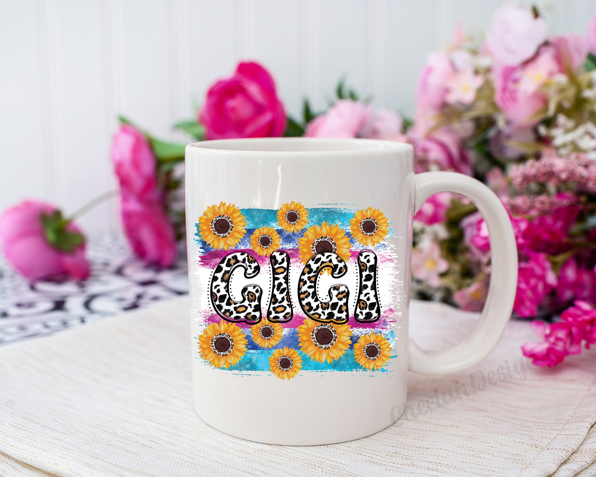 Gigi Sunflower Leopard Png Gigi Sublimation Designs - Etsy