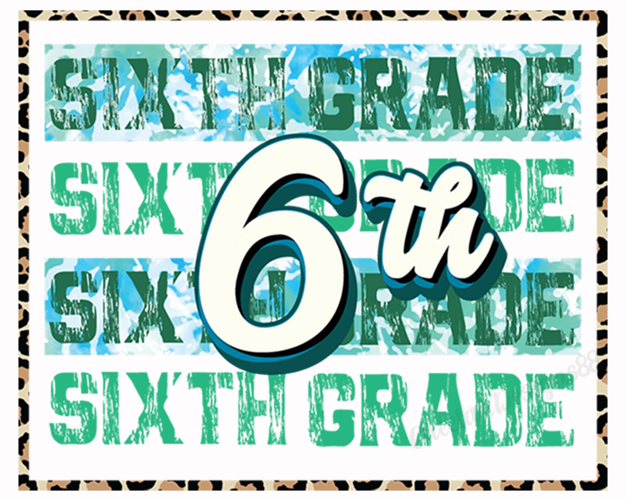 Sixth Grade Png, 6th Grade Png, First Day of School, Back to School Png ...