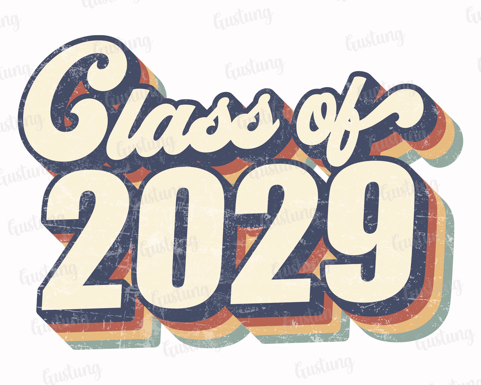 Class of 2029 Sublimation PNG, Retro Sublimation Designs, Sublimate PNG ...