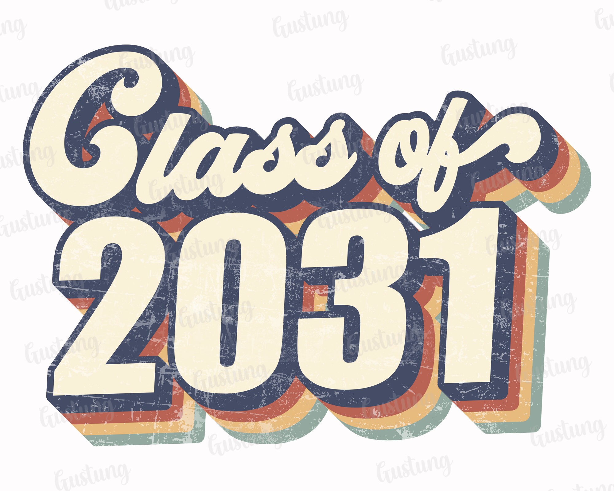 Class of 2031 Sublimation PNG, Retro Sublimation Designs, Sublimate PNG ...