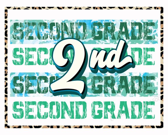 Second Grade Png 2nd Grade Png First Day of School Back to - Etsy