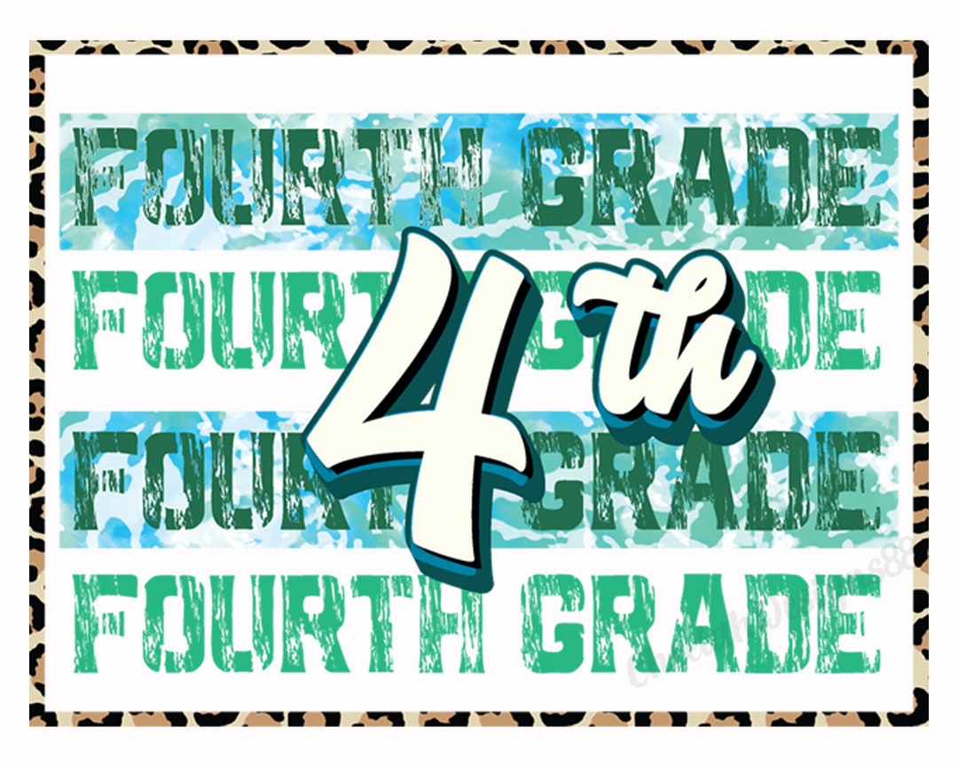 Fourth Grade Png, 4th Grade Png, First Day of School, Back to School ...