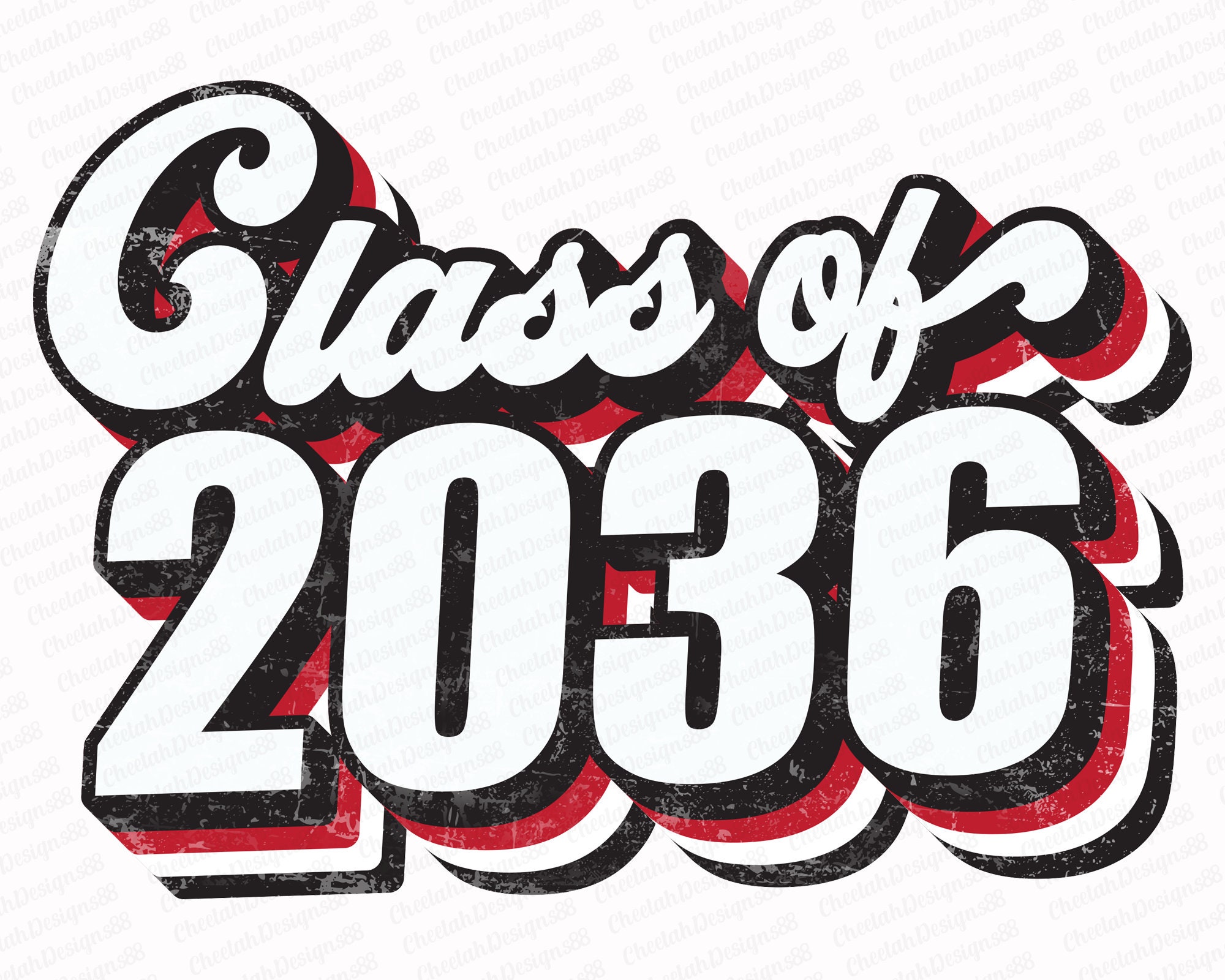 Class of 2036 Sublimation PNG, Retro Sublimation Designs, Sublimate PNG ...