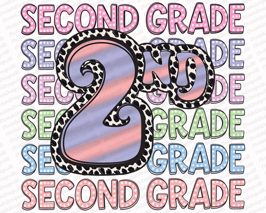 2nd Grade Png, Second Grade Png, First Day of School, Back to School ...