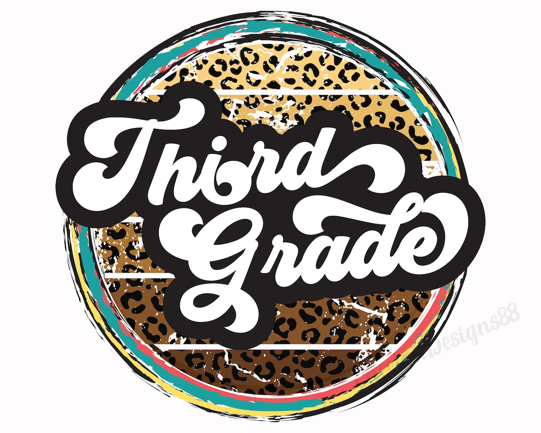 Third Grade Png, 3rd Grade Png, First Day of School, Back to School Png ...