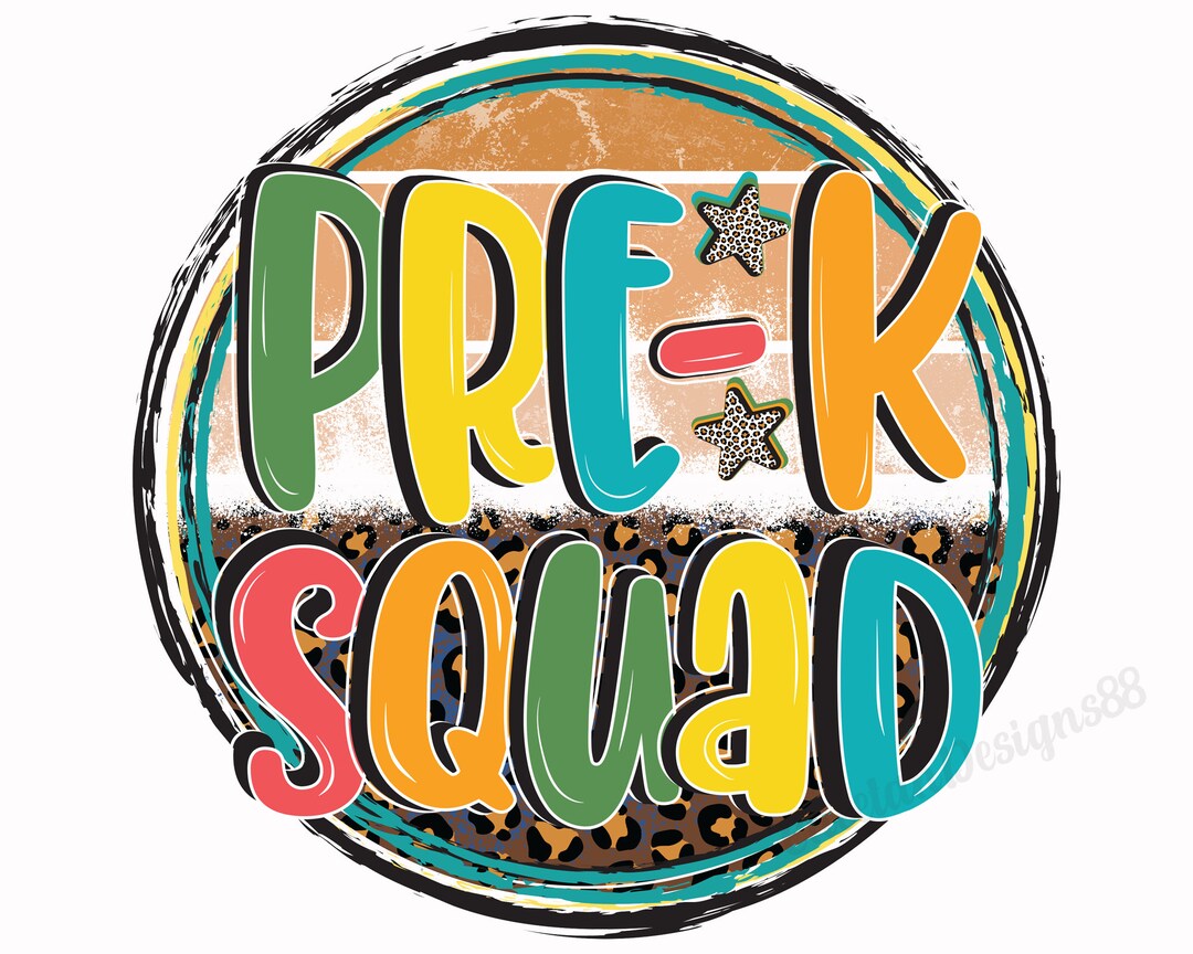 Pre-k Squad Png, First Day of School, Back to School Png, Pre-k ...