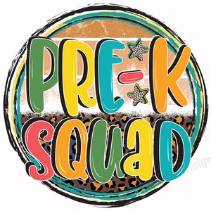 Pre-k Squad Png, First Day of School, Back to School Png, Pre-k ...
