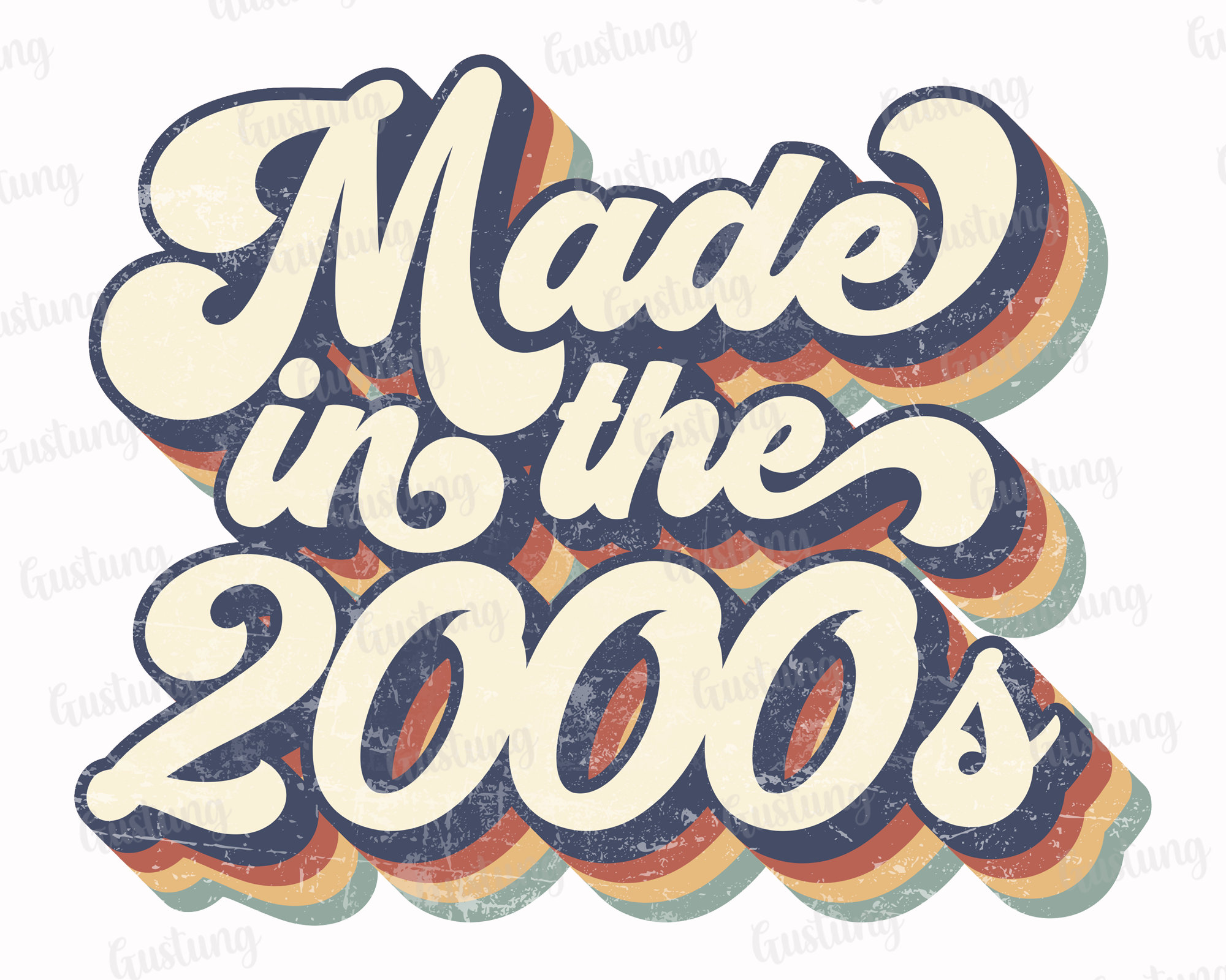 Hergestellt in den 2000er Jahren Sublimation PNG, Retro Sublimation ...