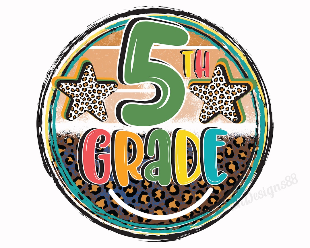 5th Grade Png, Fifth Grade Png, First Day of School, Back to School Png ...