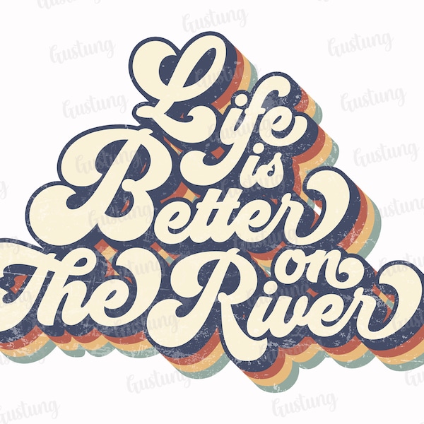 River Calligraphy - Etsy