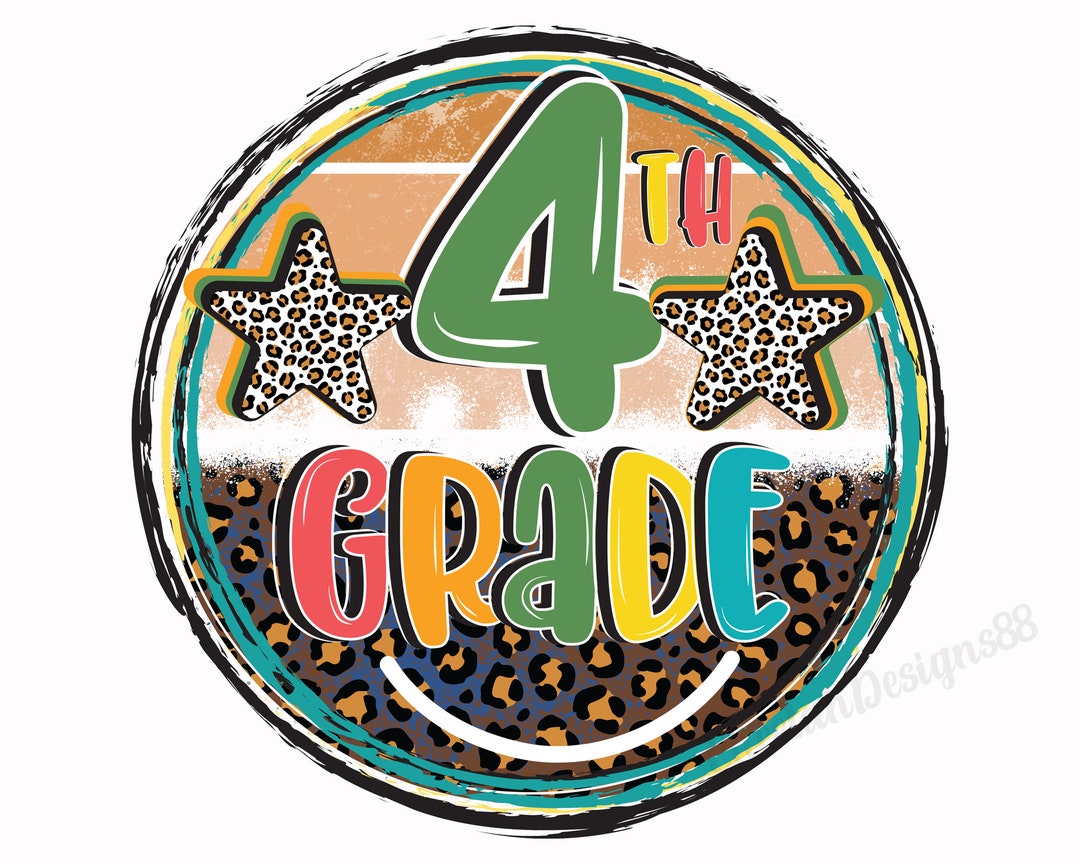 4th Grade Png, Fourth Grade Png, First Day of School, Back to School ...