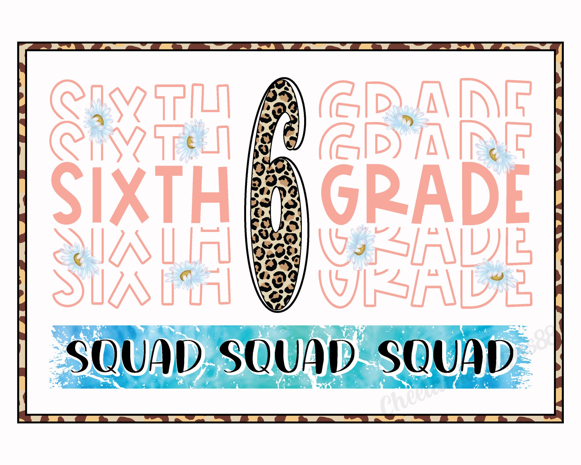 Sixth Grade Squad Png 6th Grade Png First Day of School - Etsy UK