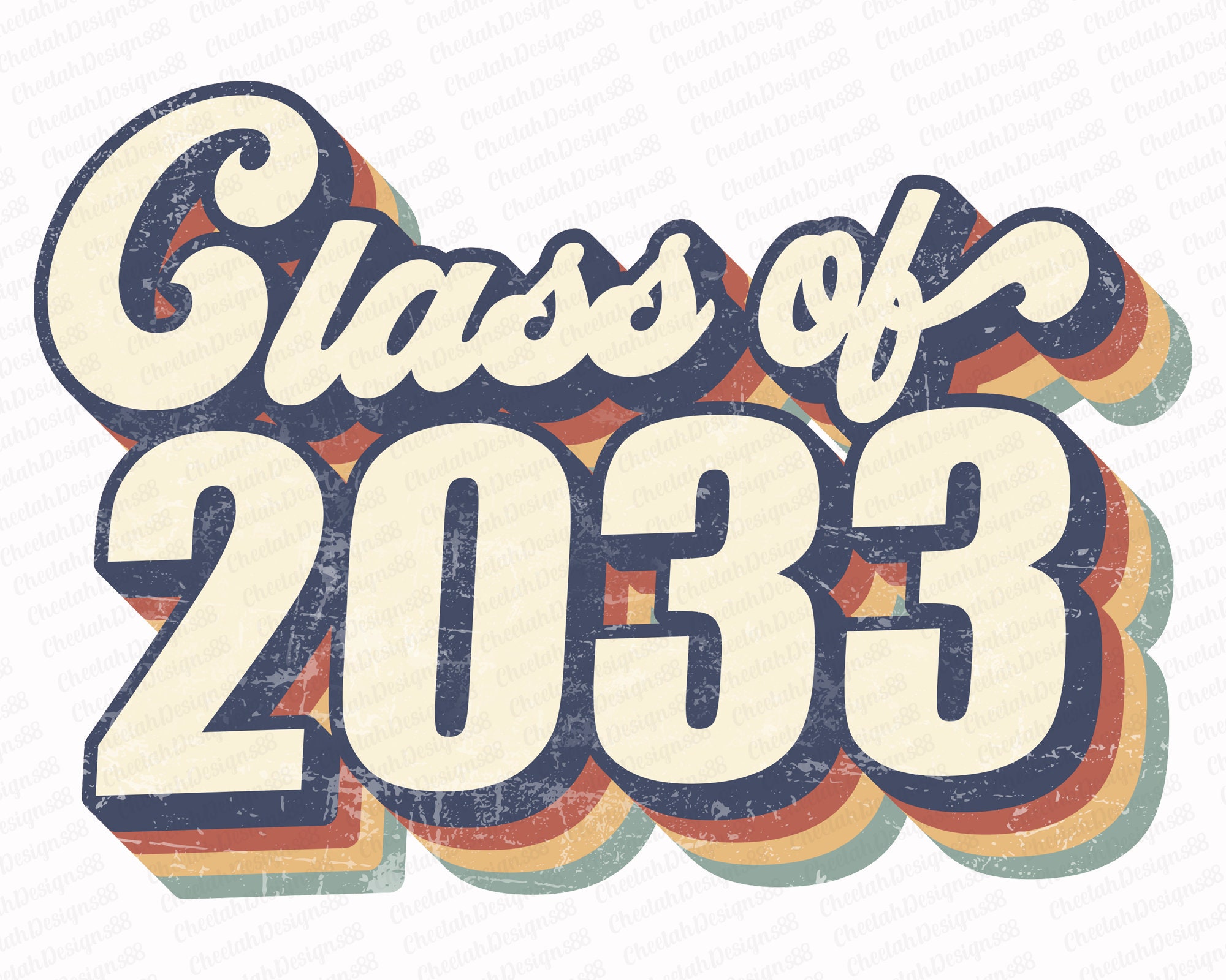 Class of 2033 Sublimation PNG, Retro Sublimation Designs, Sublimate PNG ...