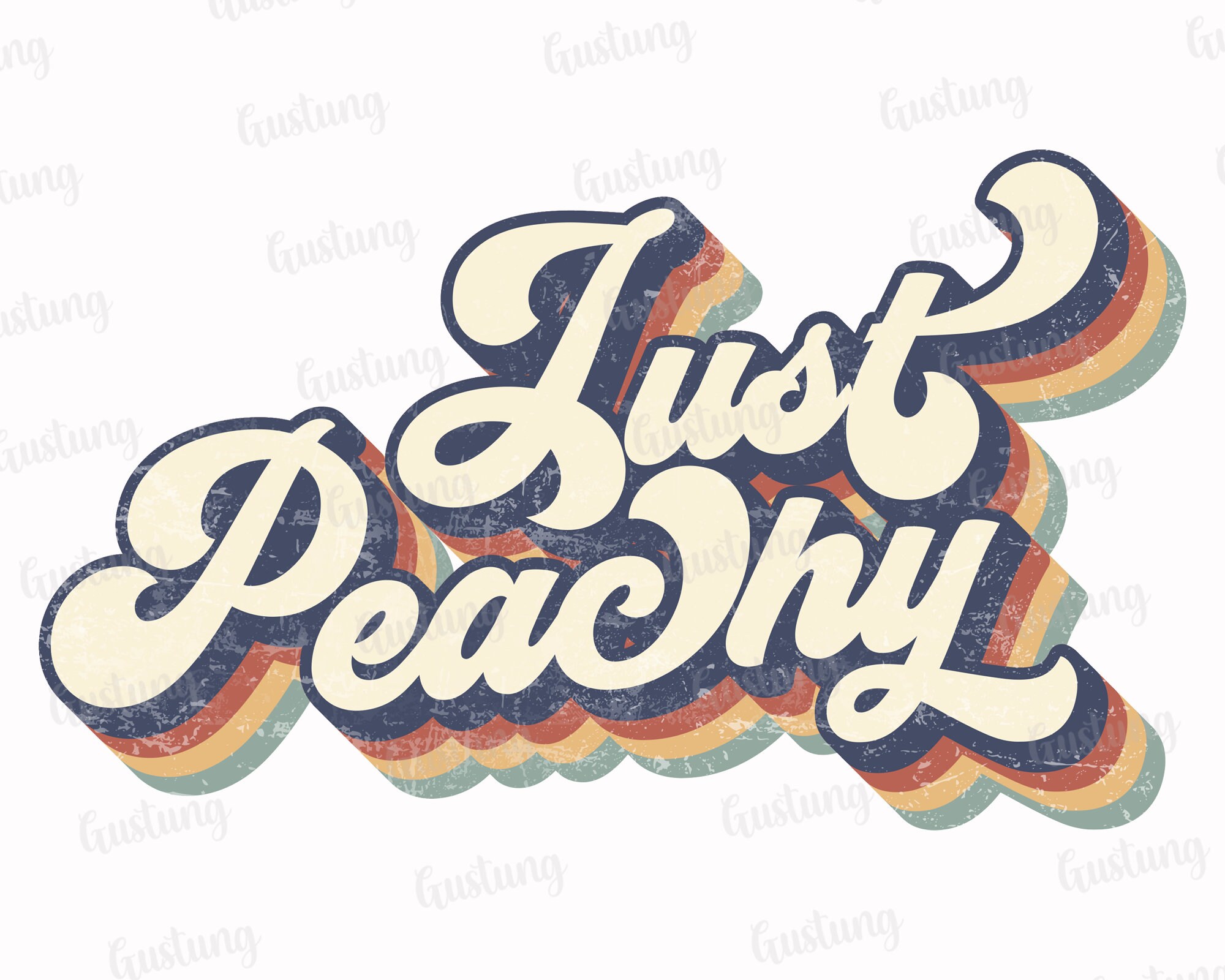 Just Peachy Sublimation PNG Retro Sublimation Designs - Etsy