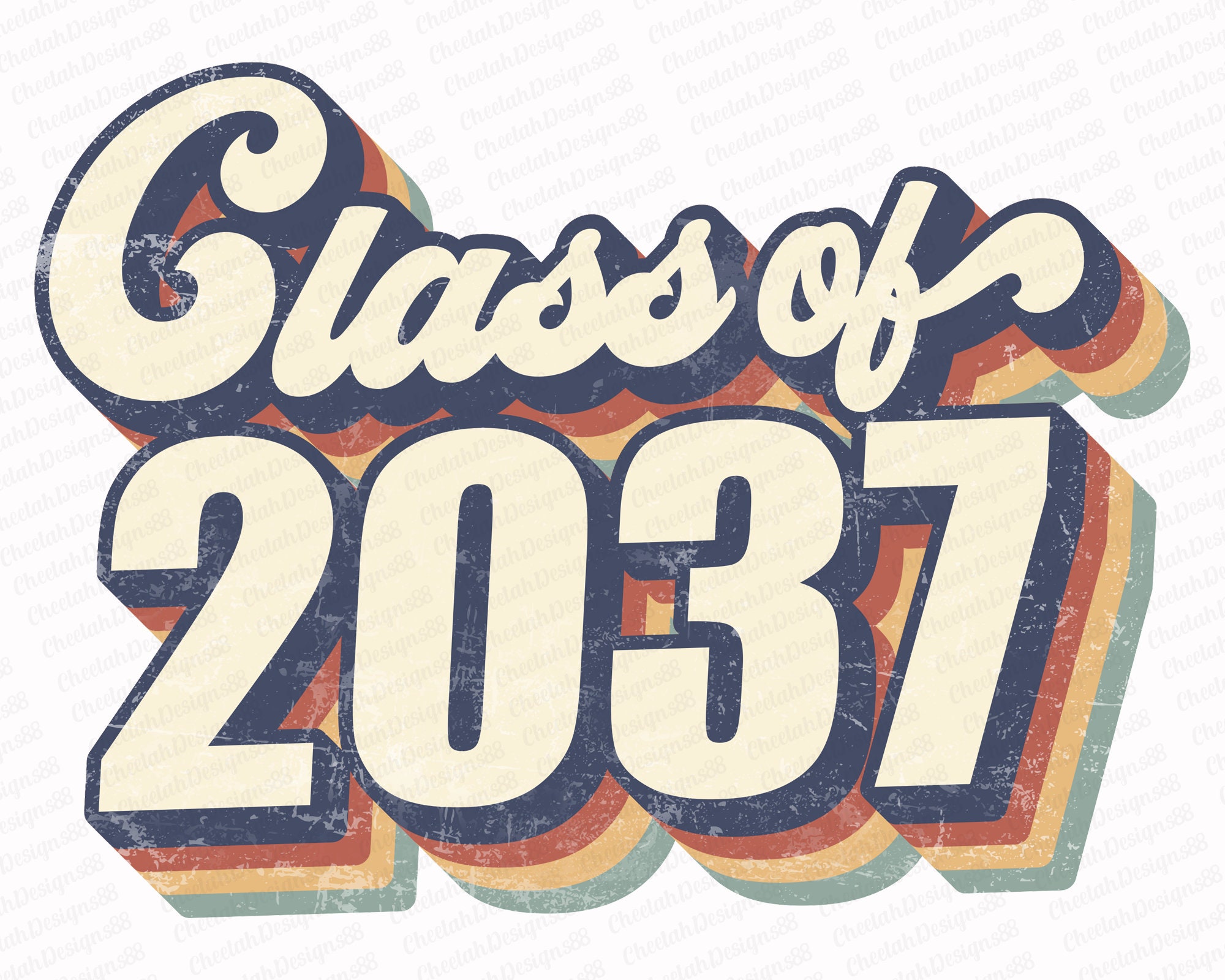 Class of 2037 Sublimation PNG, Retro Sublimation Designs, Sublimate PNG ...