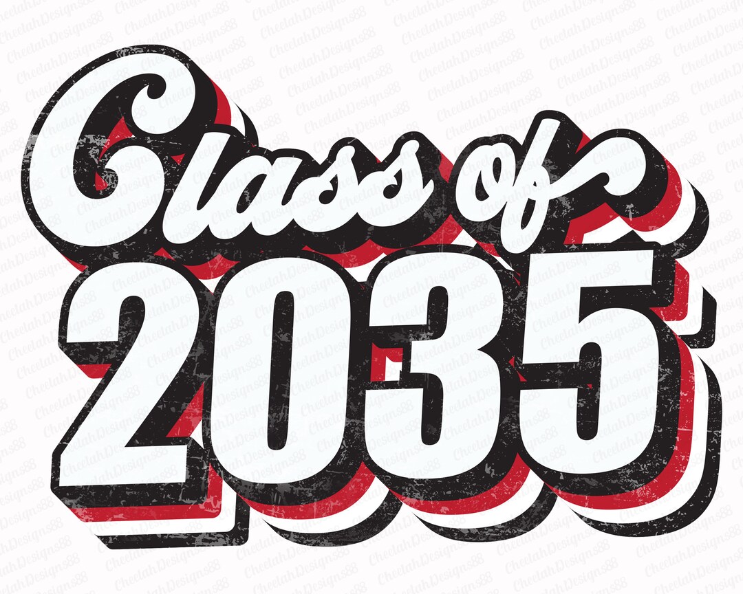 Class of 2035 Sublimation PNG, Retro Sublimation Designs, Sublimate PNG ...