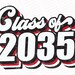 Class of 2035 Sublimation PNG, Retro Sublimation Designs, Sublimate PNG ...