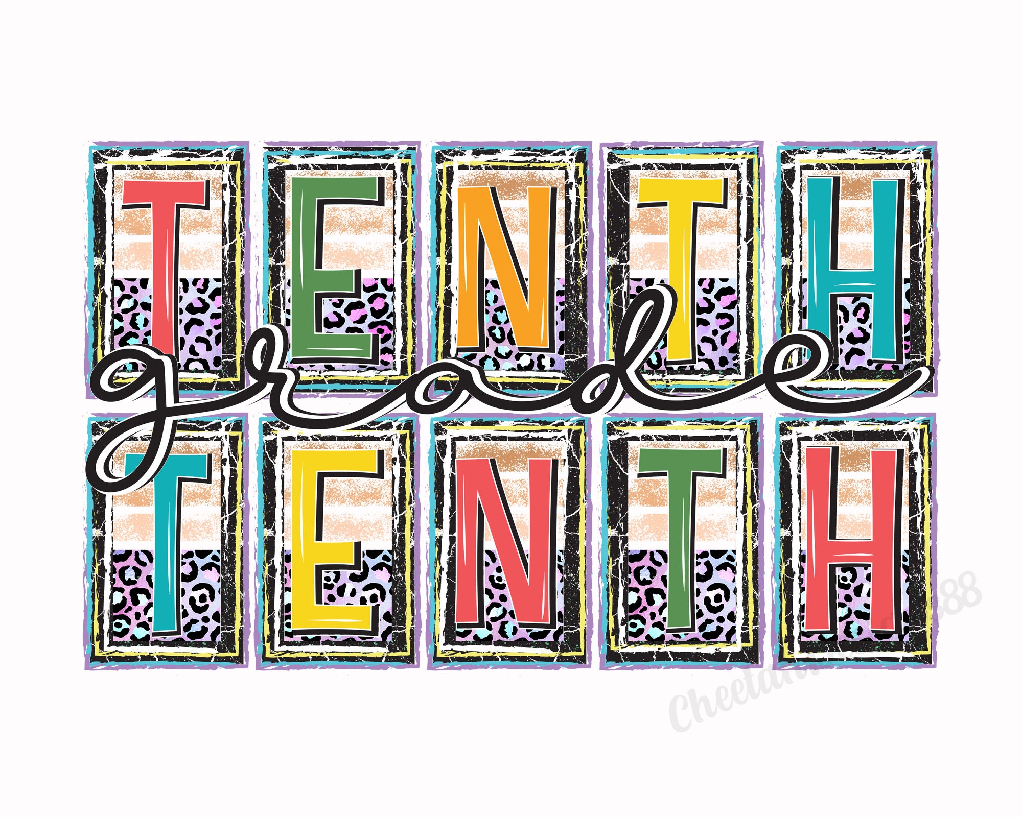 Tenth Grade Png, First Day of School, Back to School Png, Sublimation ...