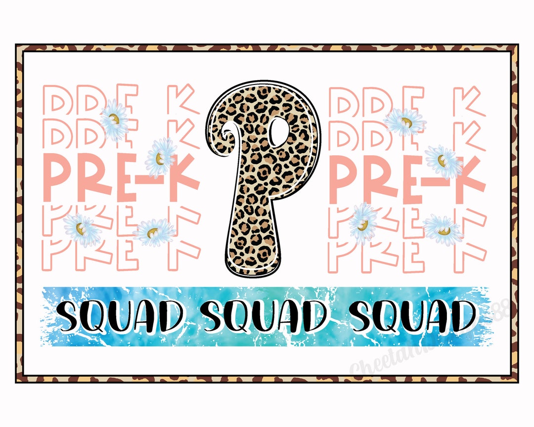 Pre-k Squad Png First Day of School Back to School Png - Etsy