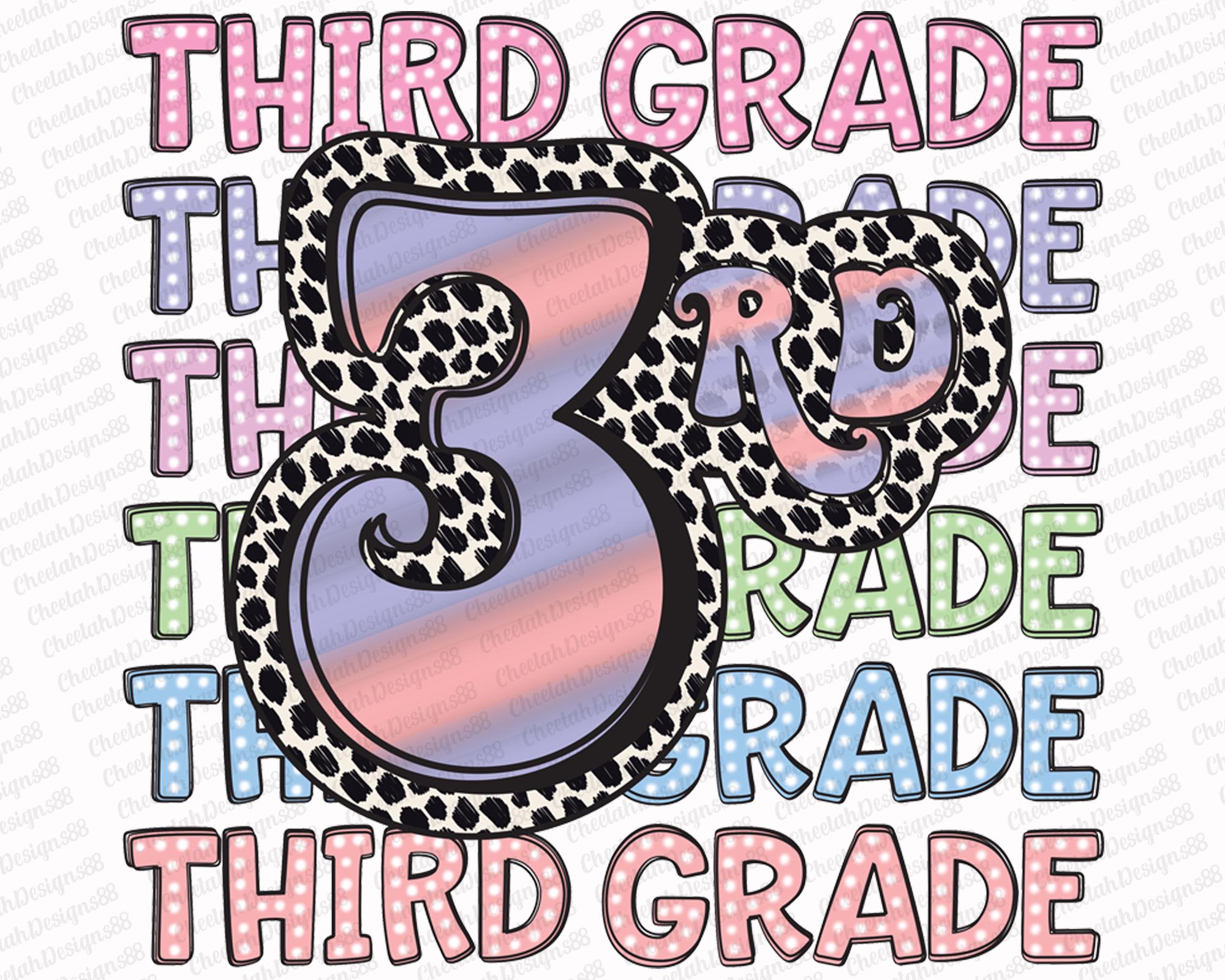 3rd Grade Png, Third Grade Png, First Day of School, Back to School Png ...