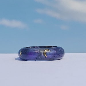 Galaxy Ring Moon Ring Astronomy Gifts Space Ring | Etsy