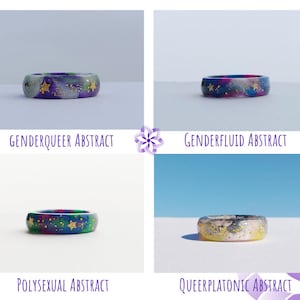 Bi Ring - Bisexual Pride Ring - Pansexual Jewelry - Resin Ring - LGBTQ Ring - Lesbian Ring ...