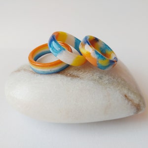 Aroace Ring - Aroace Pride Ring - Aroace Jewelry - Aroace Sunset Pride ...