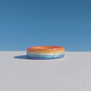 Aroace Ring - Aroace Pride Ring - Aroace Jewelry - Aroace Sunset Pride ...