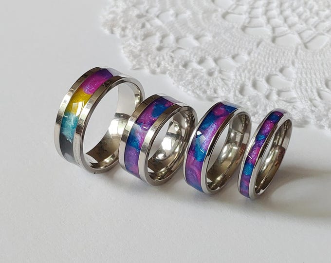 Bi Pride Ring - Bisexual Pride Ring - Bi Ring - Bisexual Pride - Pride ...