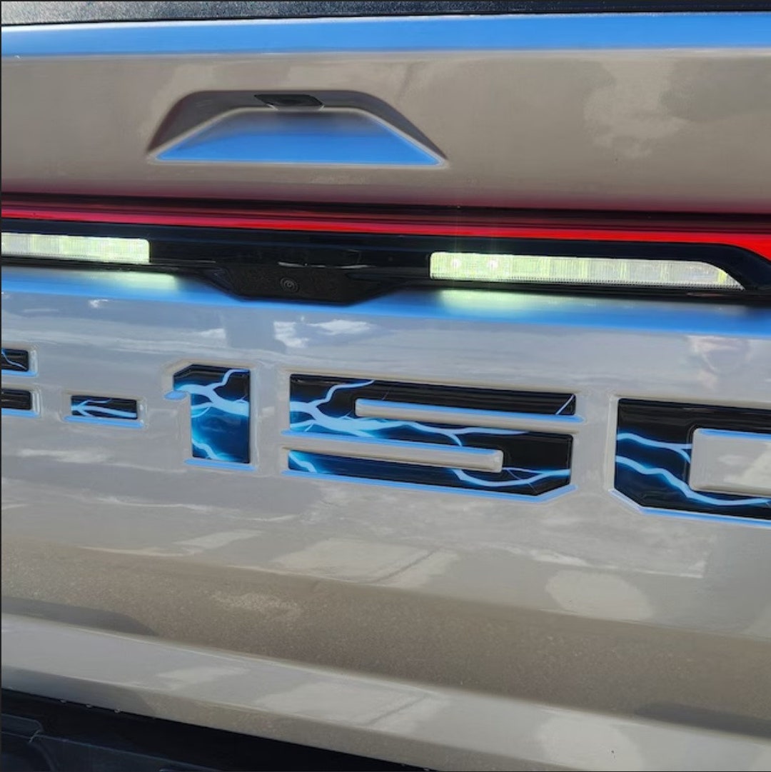 For 2018 2019 2020 Raised Tailgate Decals Stickers Insert Reflective ...