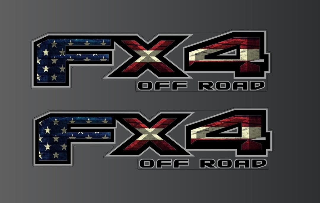 FX4 Decal (set of 2) for Truck Universal UV Protected Sticker Bedside ...
