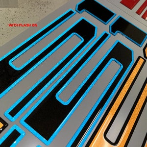 For 2018 2019 2020 Raised Tailgate Decals Stickers Insert Reflective ...