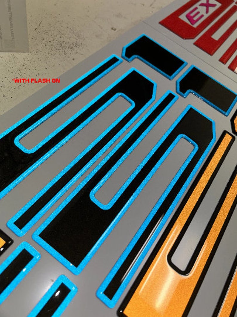 For 2018 2019 2020 Raised Tailgate Decals Stickers Insert Reflective ...