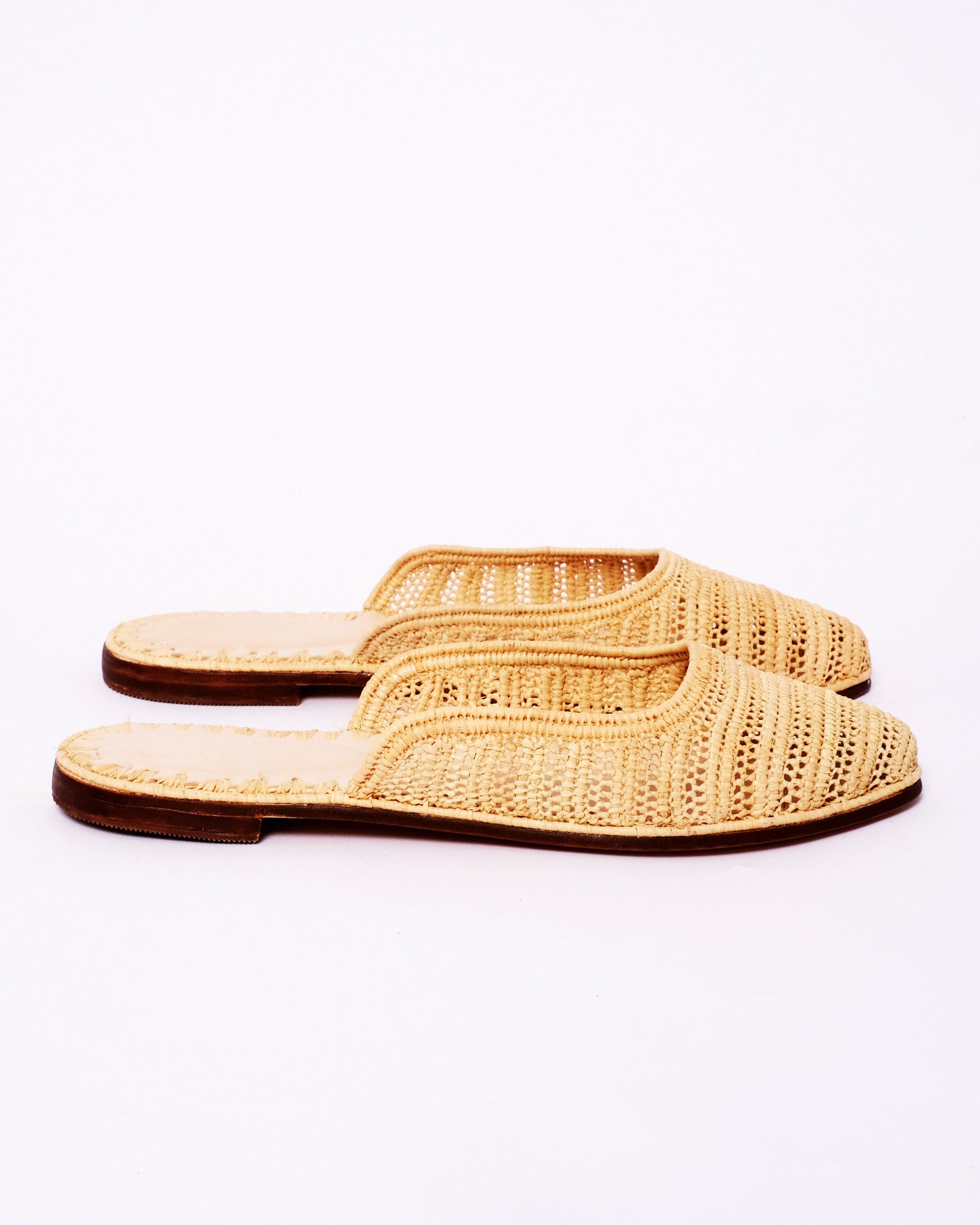Raffia Shoes , Raffia Mules , Handmade Raffia Slippers , Raffia Slides ...