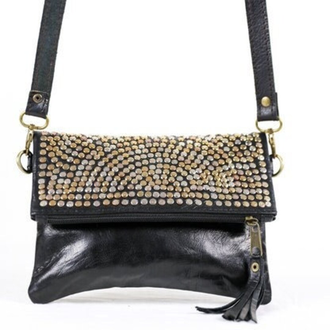 Studded Leather Bag, Crossbody Bag With Studs, Shoulder Bag Leather ...
