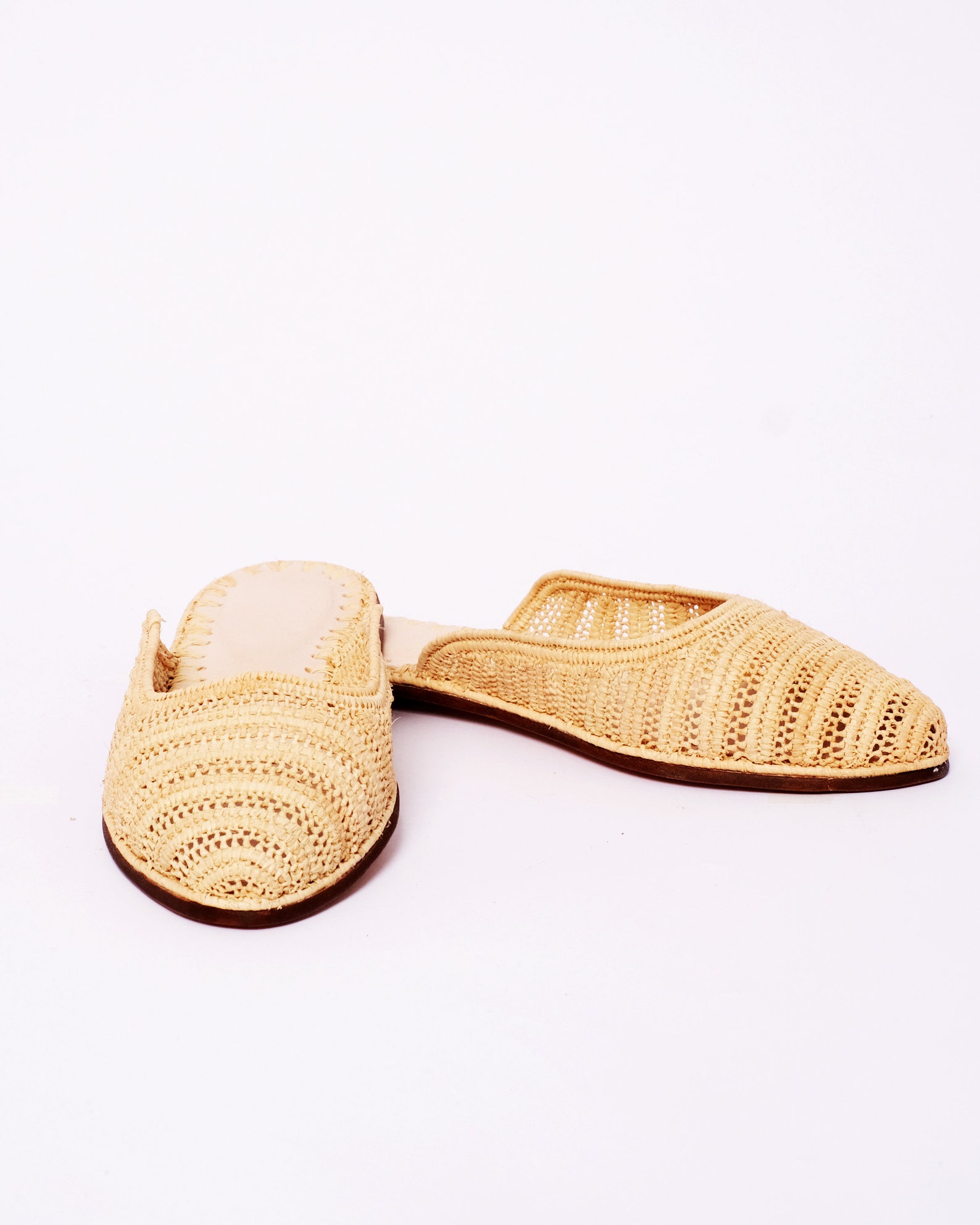 Raffia Shoes , Raffia Mules , Handmade Raffia Slippers , Raffia Slides ...