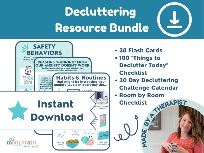 Printable Decluttering Guides, Checklists and Inspiration Cards, Home ...